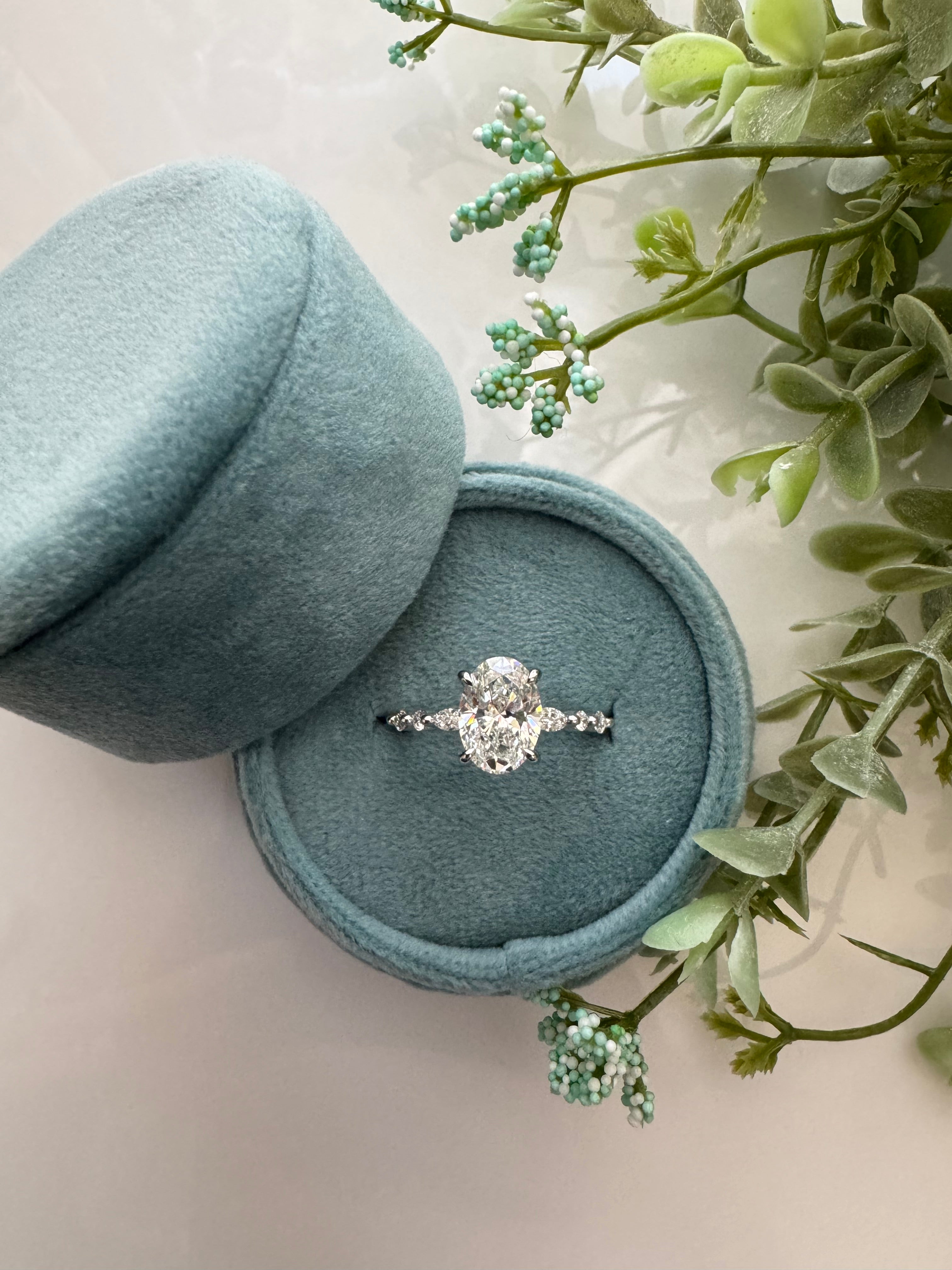 Abby Lab Grown Oval Diamond Engagement Ring - Lambert Jewelers